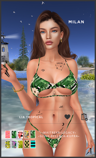 Second Life Marketplace Milan Lia Tropical Bikini
